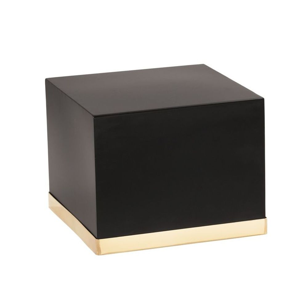 Cal-Mil Monaco Square Black/Gold Metal Display Riser, 14 inch Width x ...