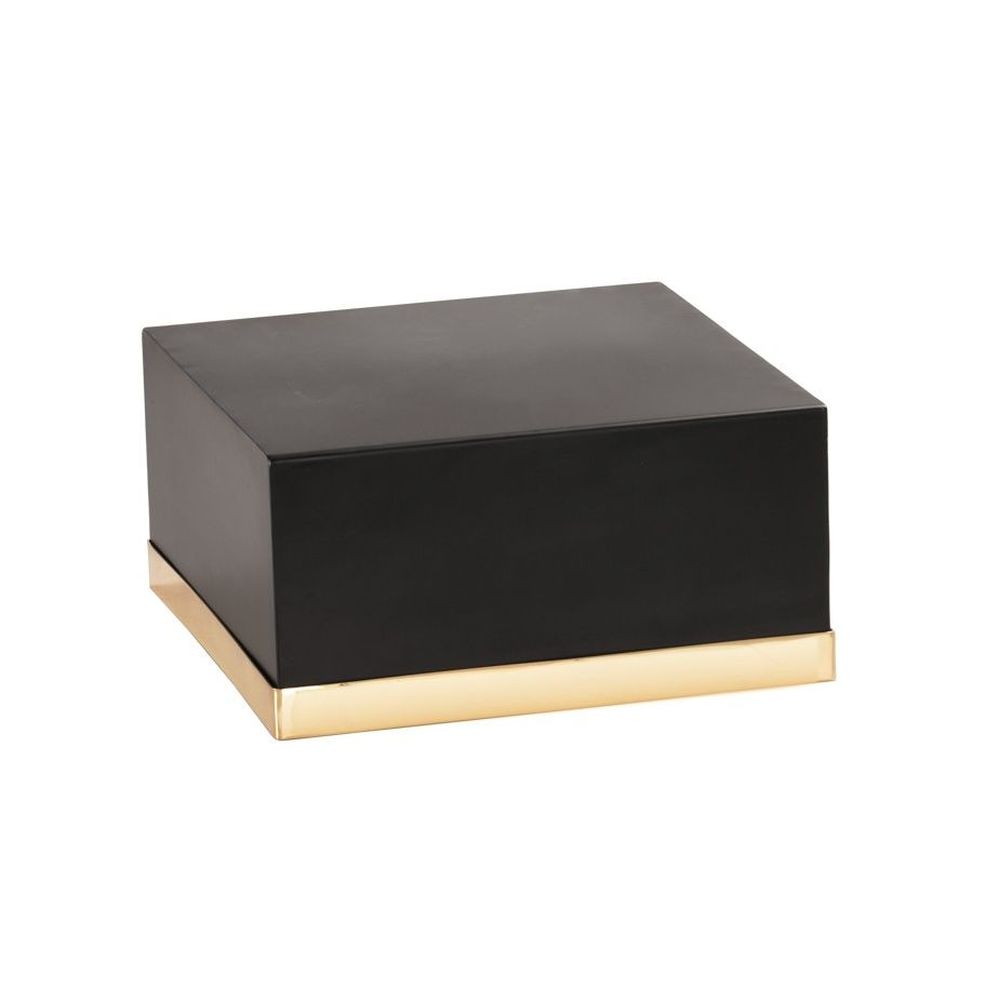 Cal-Mil Monaco Square Black/Gold Metal Display Riser, 14 inch Width x ...