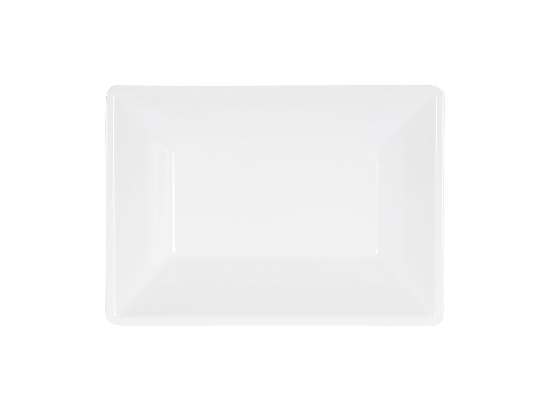 Cal Mil White Rectangle Plate, 5 inch Width x 7 inch Depth x 1.37 inch ...