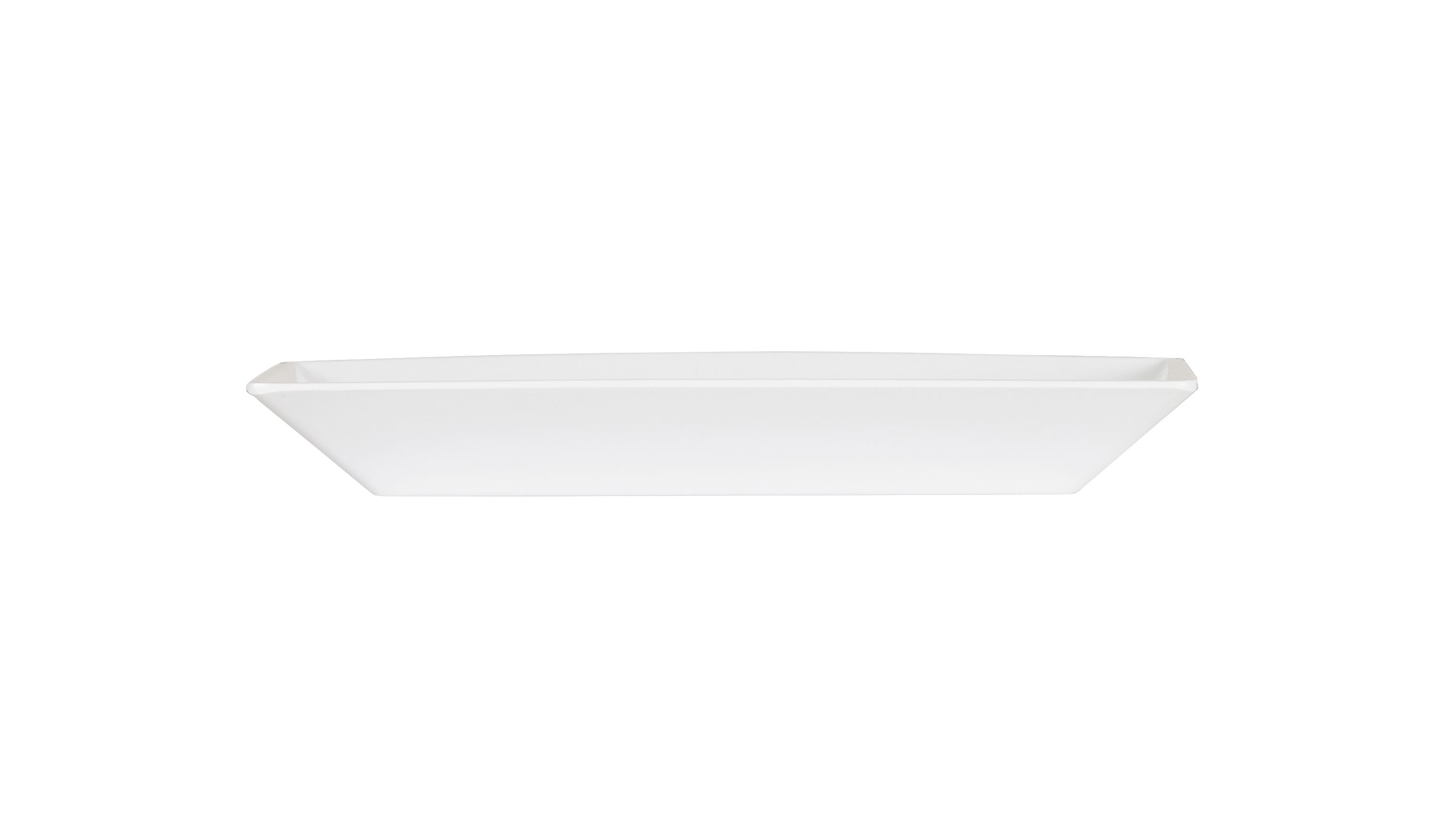 Cal-Mil White Melamine Rectangle Plate, 11 inch Width x 7 inch Depth x ...