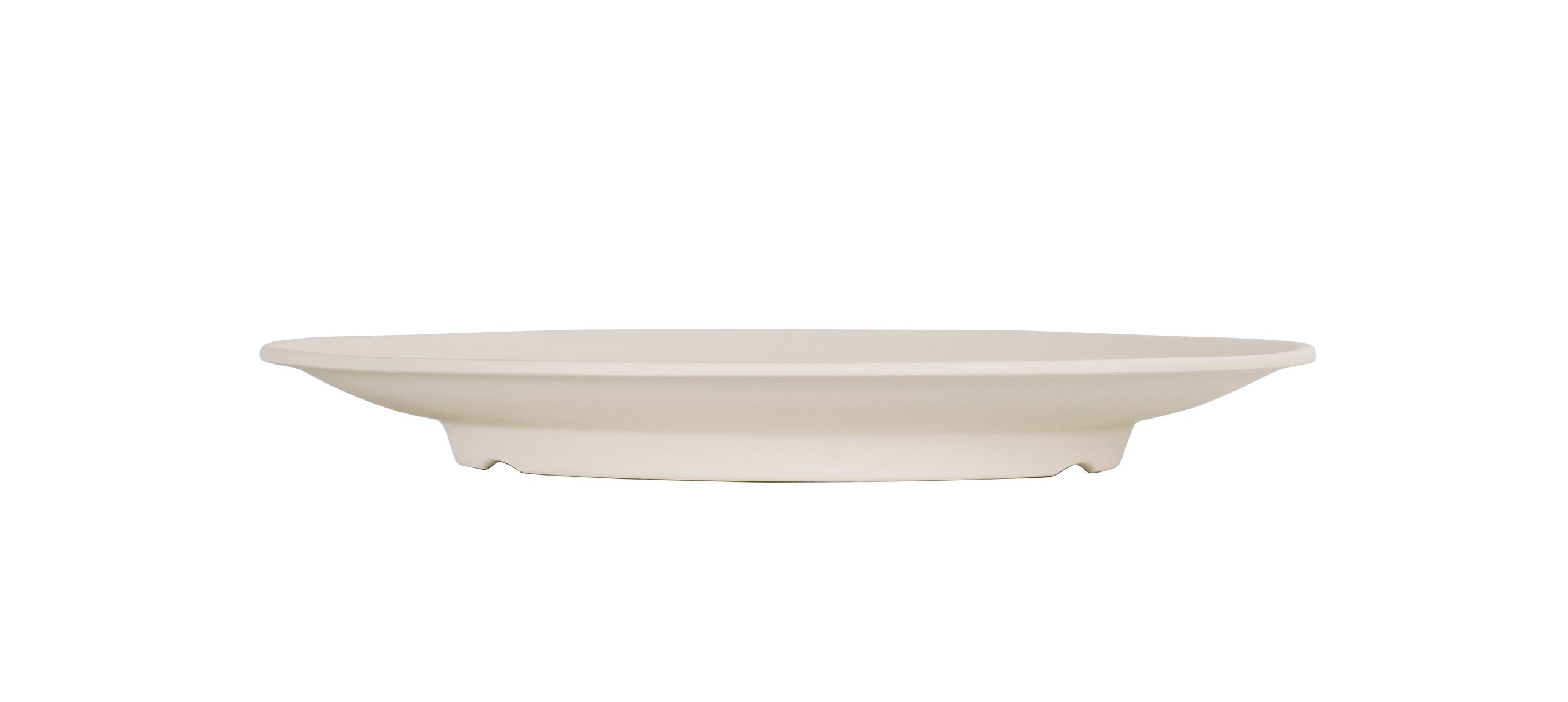 Cal Mil Hand Thrown Ivory Melamine Plate, 9 inch Width x 1 inch Height ...