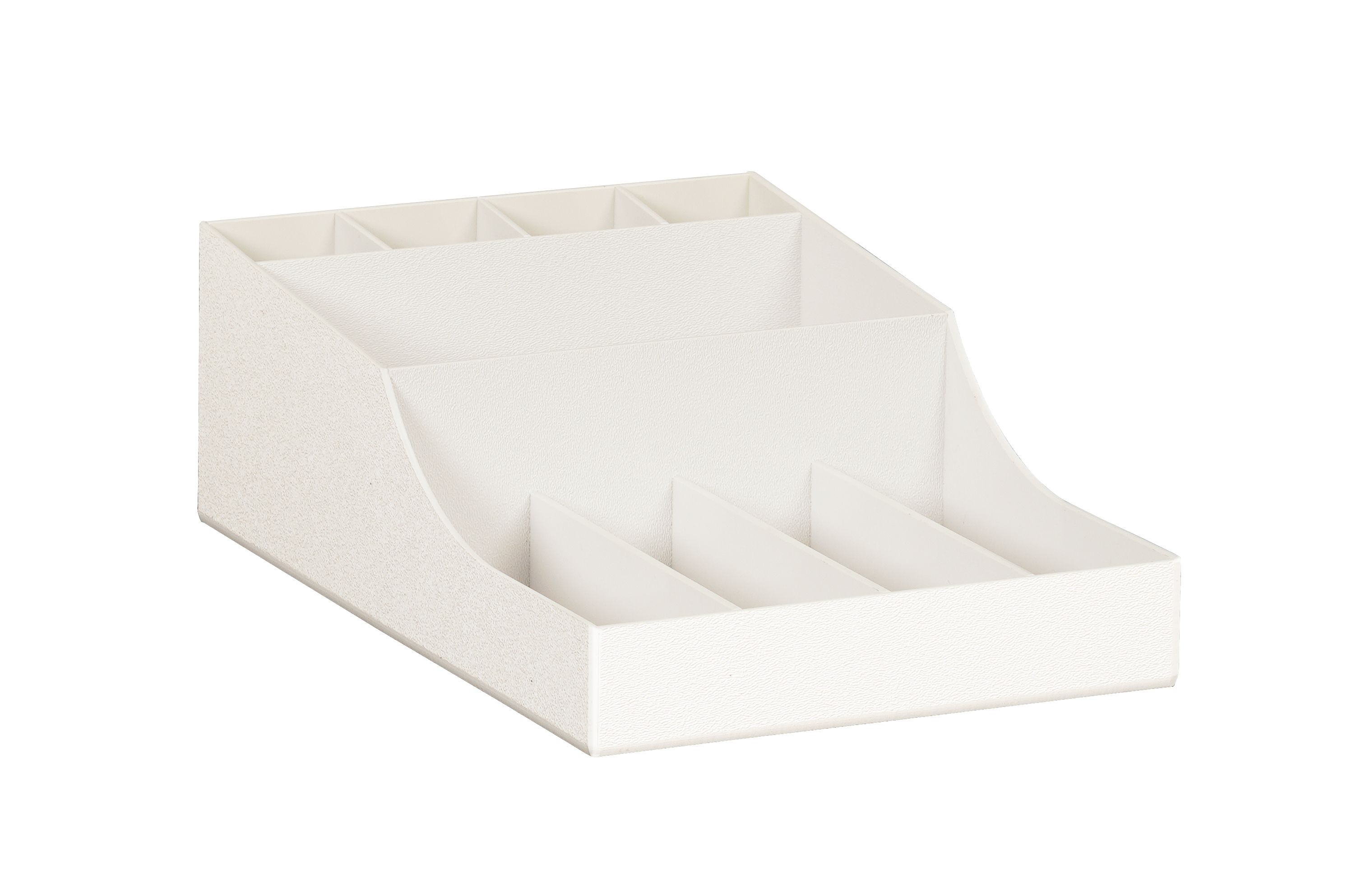 Cal Mil White Classic Coffee Condiment Organizer, 8 inch Width x 12 ...
