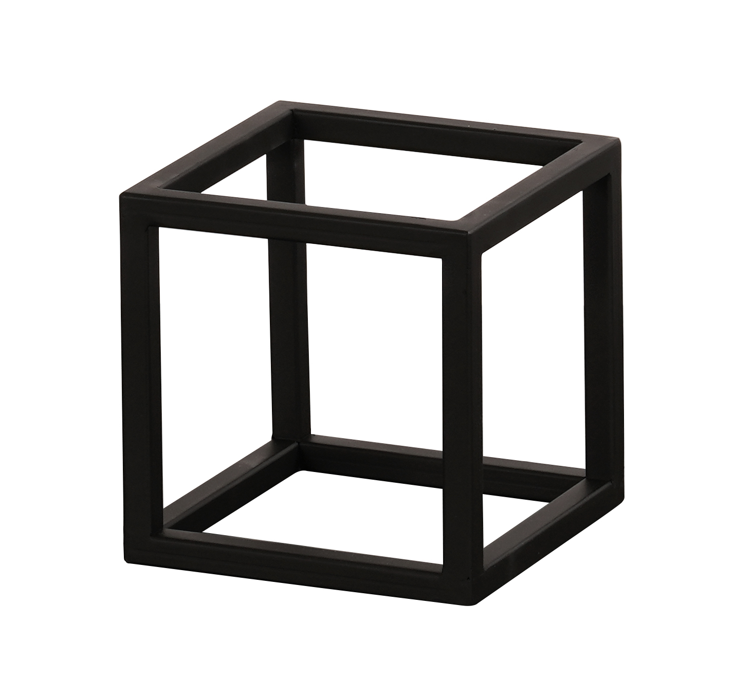 Cal Mil Onyx Square Tube Riser, 8 inch Width x 8 inch Depth x 8 inch Height