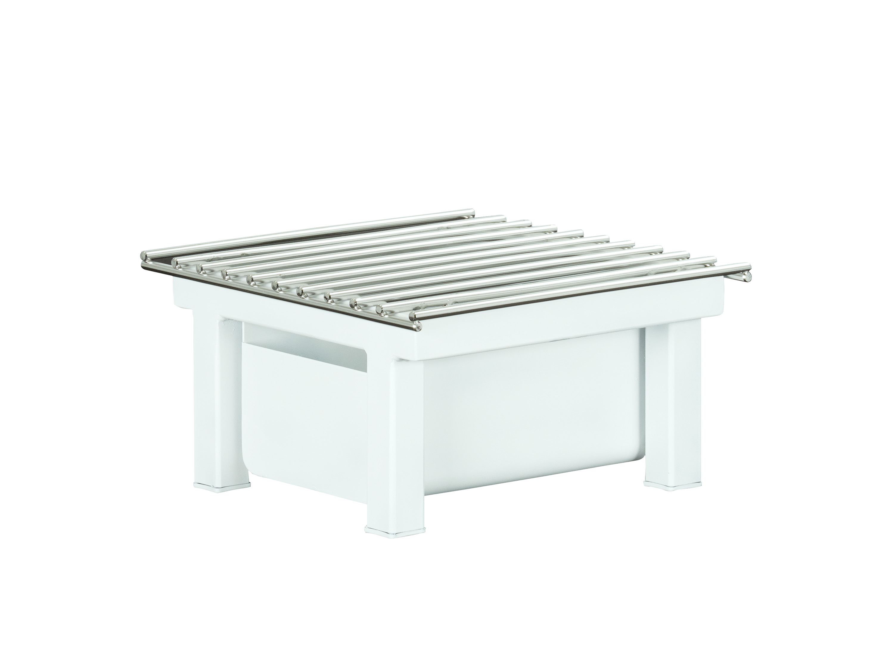 Cal Mil Juno Durable White Metal Chafer Alternative, 10.25 inch Width x 10 inch Depth x 4 inch ...