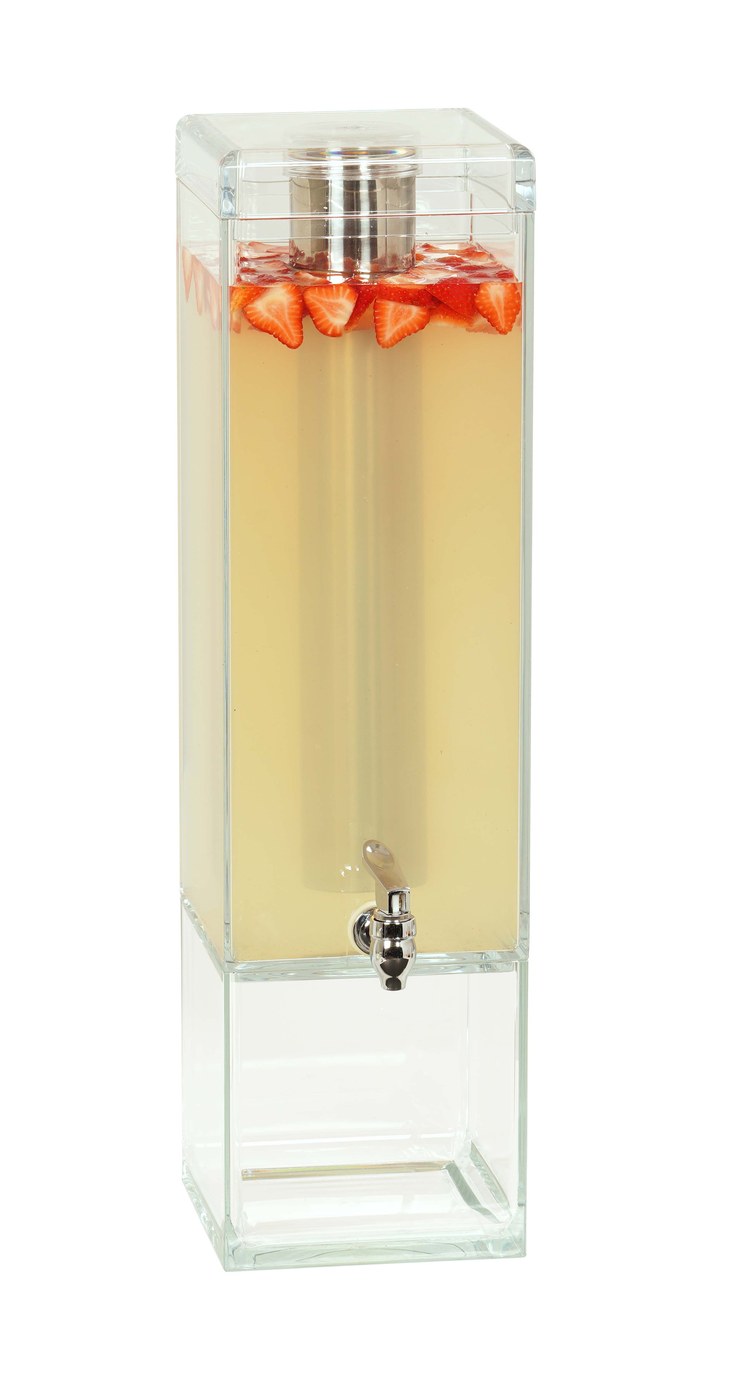 Cal Mil Polycarbonate Beverage Dispenser with Ice Chamber, 3 Gallon ...