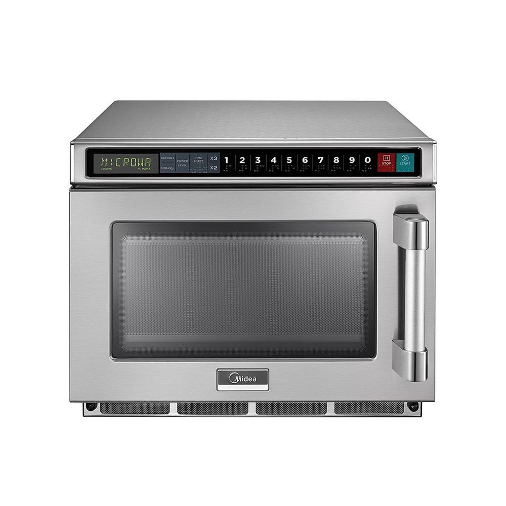 Midea 0.6 Cubic Feet 2100 Watts Push Button Heavy Duty Commercial ...