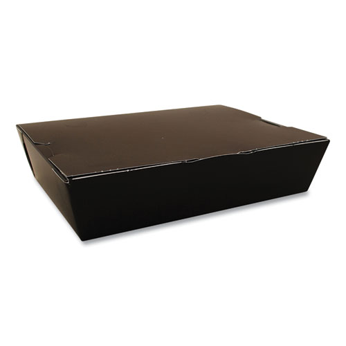 SCT ChampPak Black Paper Carryout Box, 7.75 x 5.5 x 1.87 inch -- 200 ...