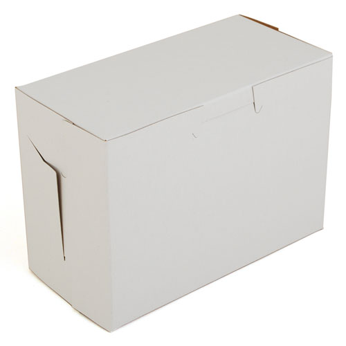 SCT White Paper One-Piece Non-Window Bakery Box, 5.5 x 2.75 x 4 inch ...