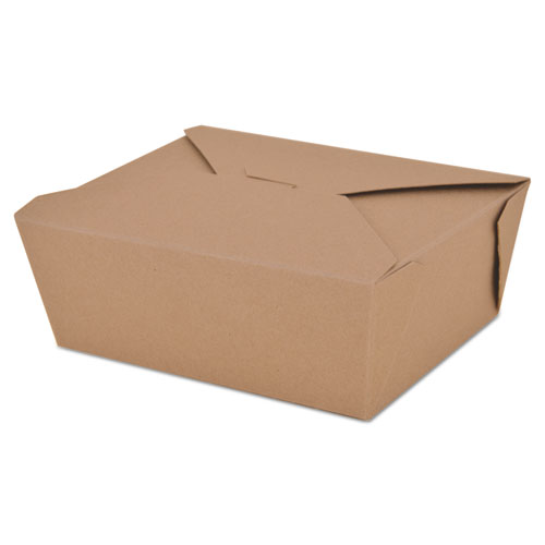 SCT ChampPak Kraft Paper Number 8 Retro Carryout Box, 6 x 4.75 x 2 5 ...