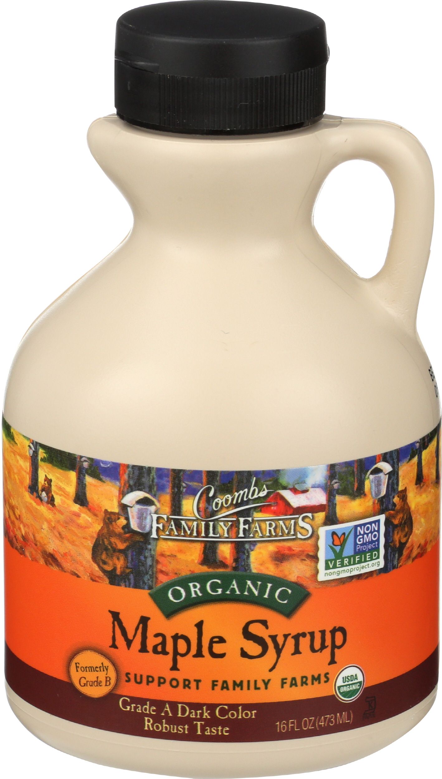 Coombs Family Farms Organic Grade A Dark Color Robust Taste Maple Syrup ...