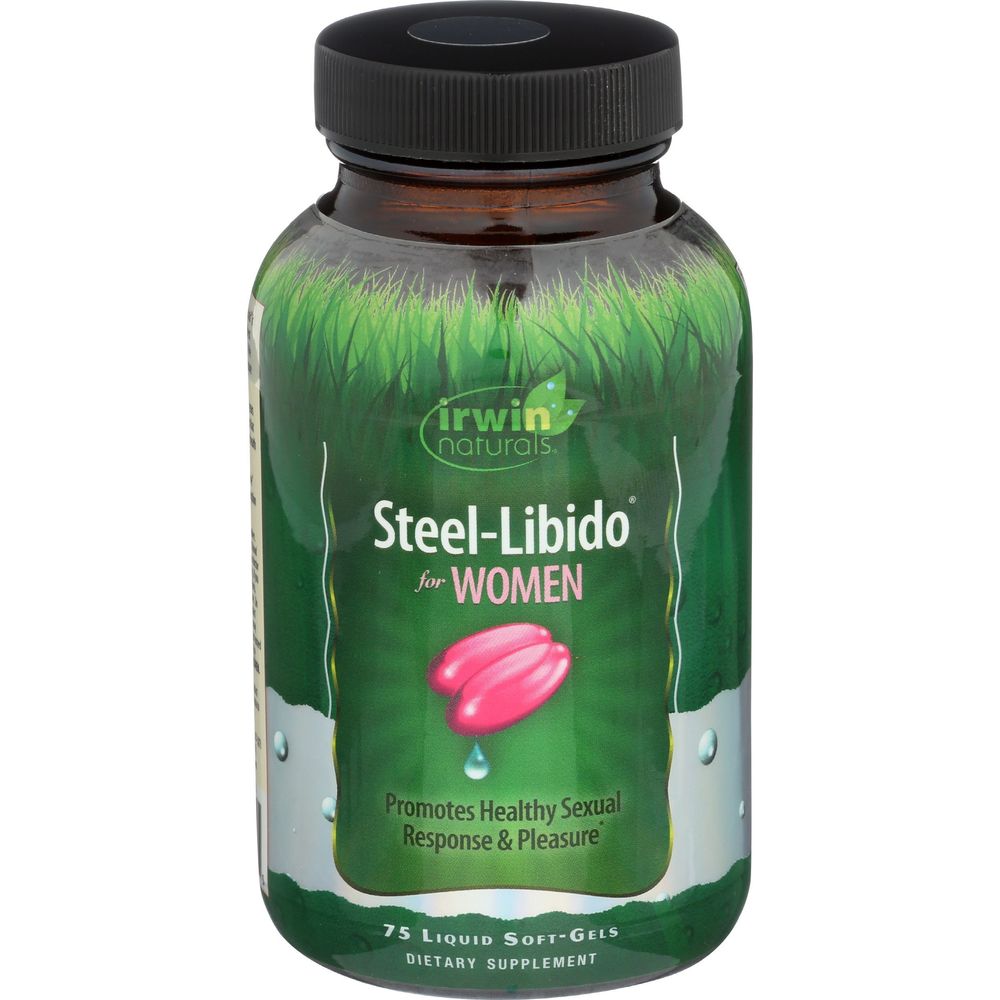Irwin Naturals Steel Libido Liquid Softgels for Women, 75 count