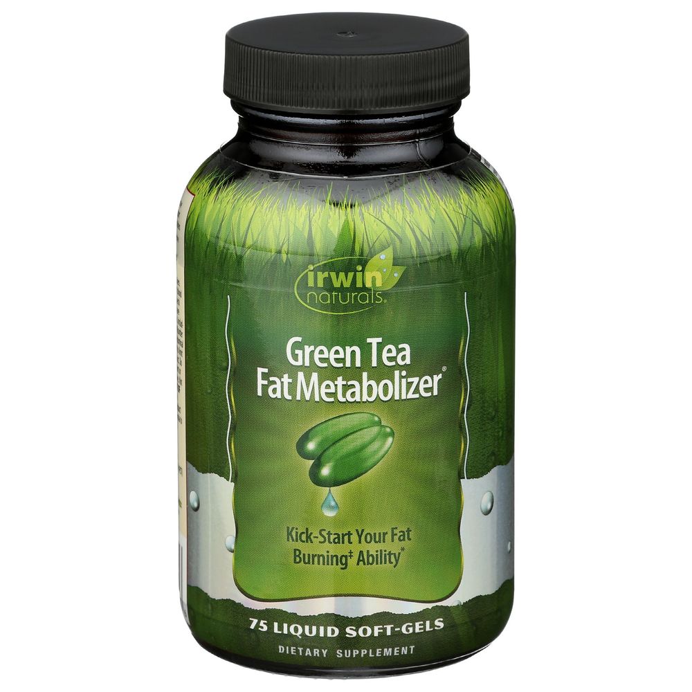Irwin Naturals Green Tea Fat Metabolizer Liquid Softgels, 75 count