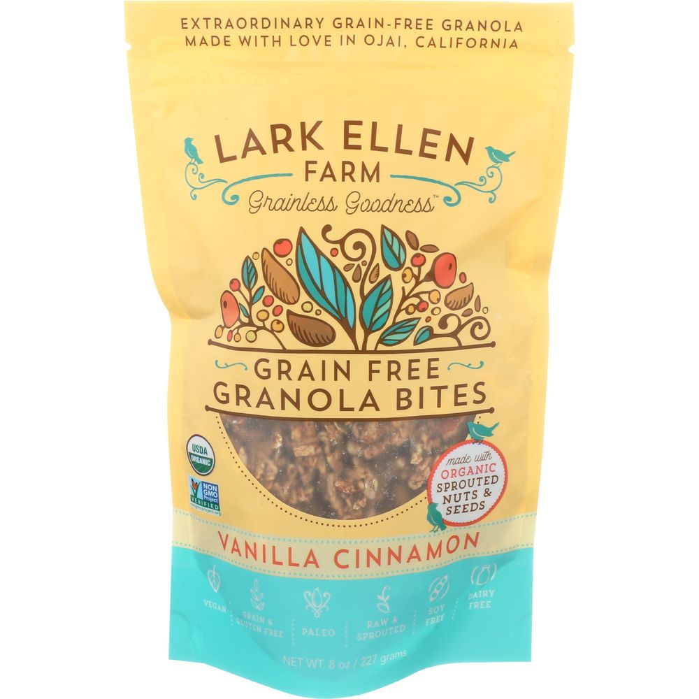 Lark Ellen Farm Vanilla Cinnamon Grain Free Granola Bites, 8 Ounce -- 6 ...