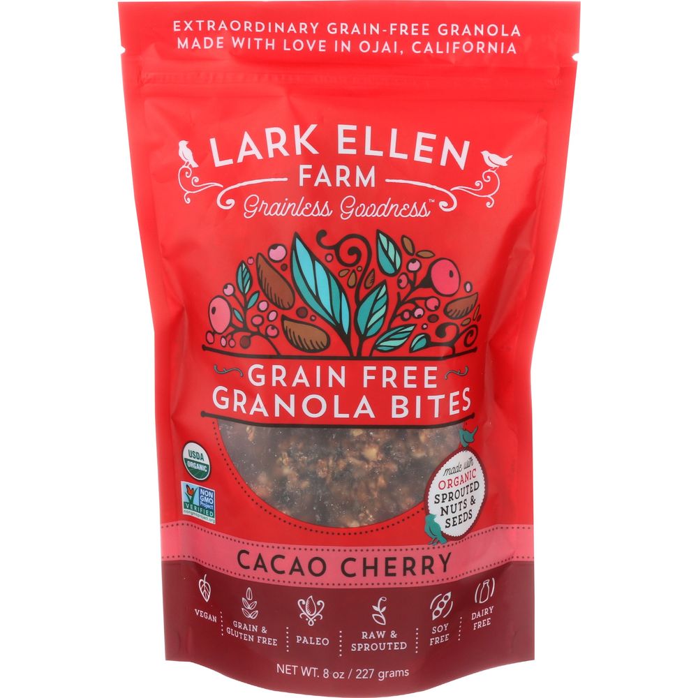 Lark Ellen Farm Cacao Cherry Grain Free Granola Bites, 8 Ounce -- 6 per ...