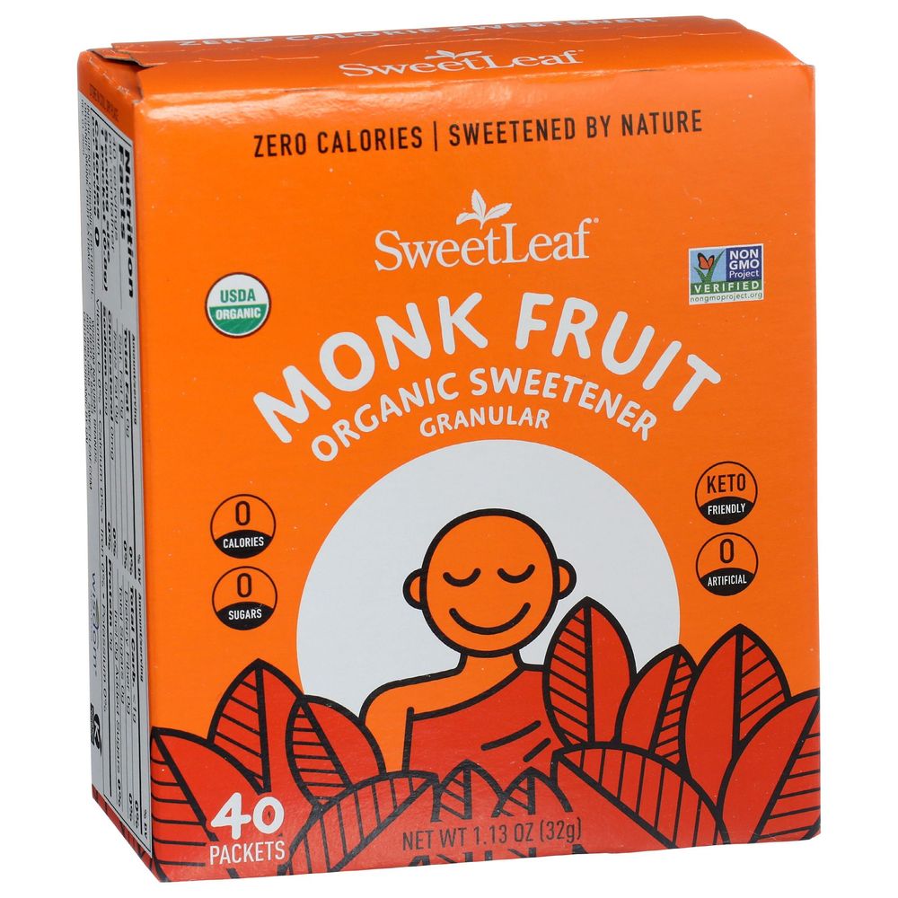 Sweet Leaf Organic Monk Fruit Sweetener Granular, 1.13 Ounce