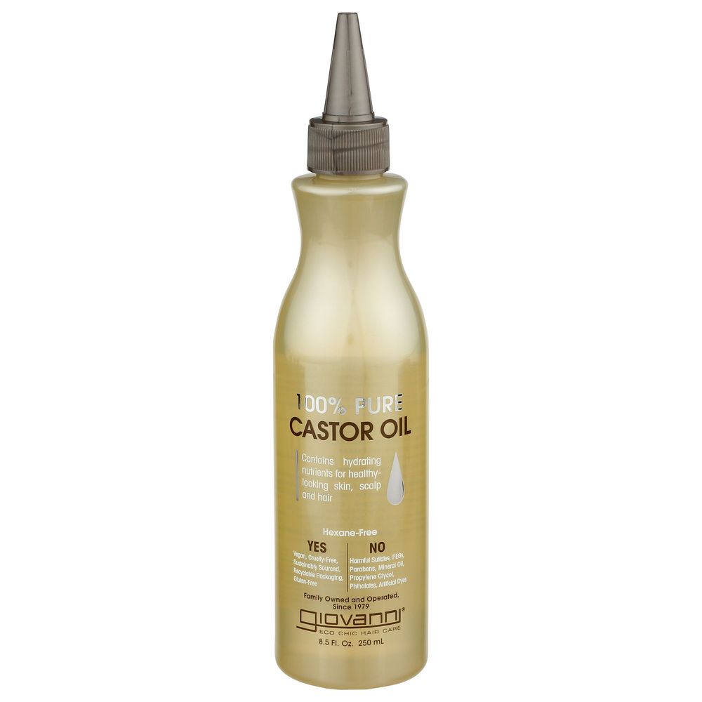 Giovanni 100 Percent Pure Caster Oil, 8.5 Fluid Ounce