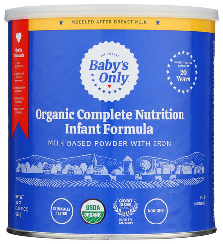 Babys Only Organic Premium Dairy Infant Formula with Iron ...