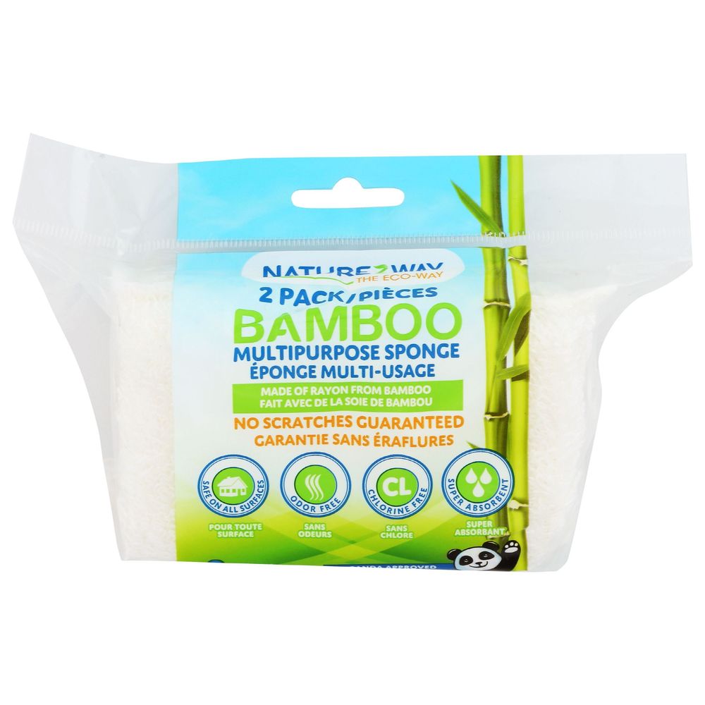 Naturezway 2 Count Bamboo Sponge -- 24 per case