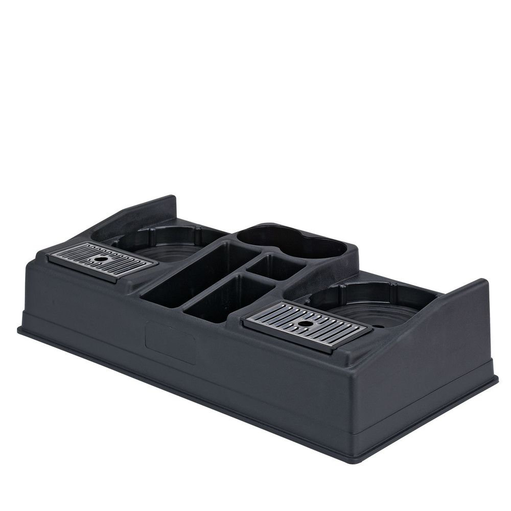 Service Ideas Black Dual Airpot and Condiment Station, 13.25 inch Width ...