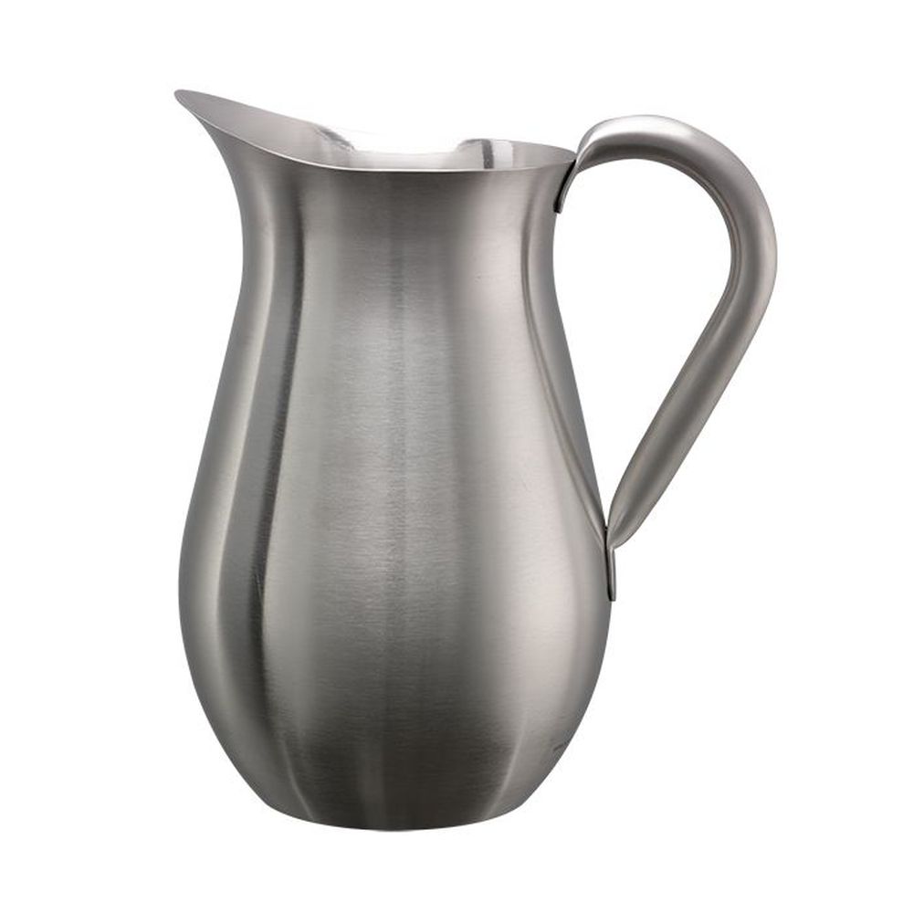 Service Ideas Brushed Finish Stainless Steel Bell Pitcher without Ice ...