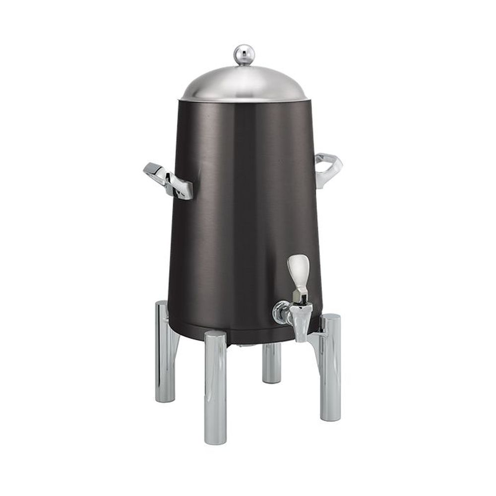 Service Ideas Flame Free Thermo Urn Metallic Elements Black Onyx Round ...