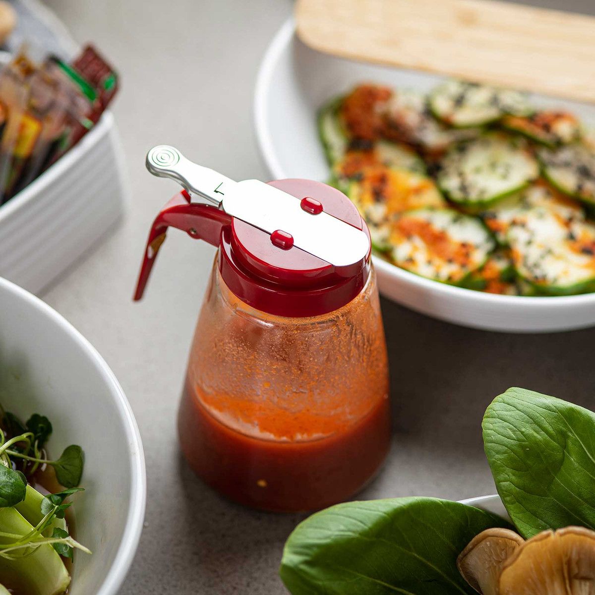 Tablecraft Glass Syrup Dispenser, 12 Ounce -- 12 per case.