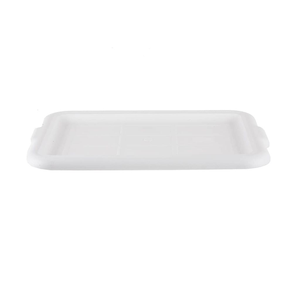 Tablecraft High Impact Polypropylene White Tote Box Cover Only, 21.75 x ...