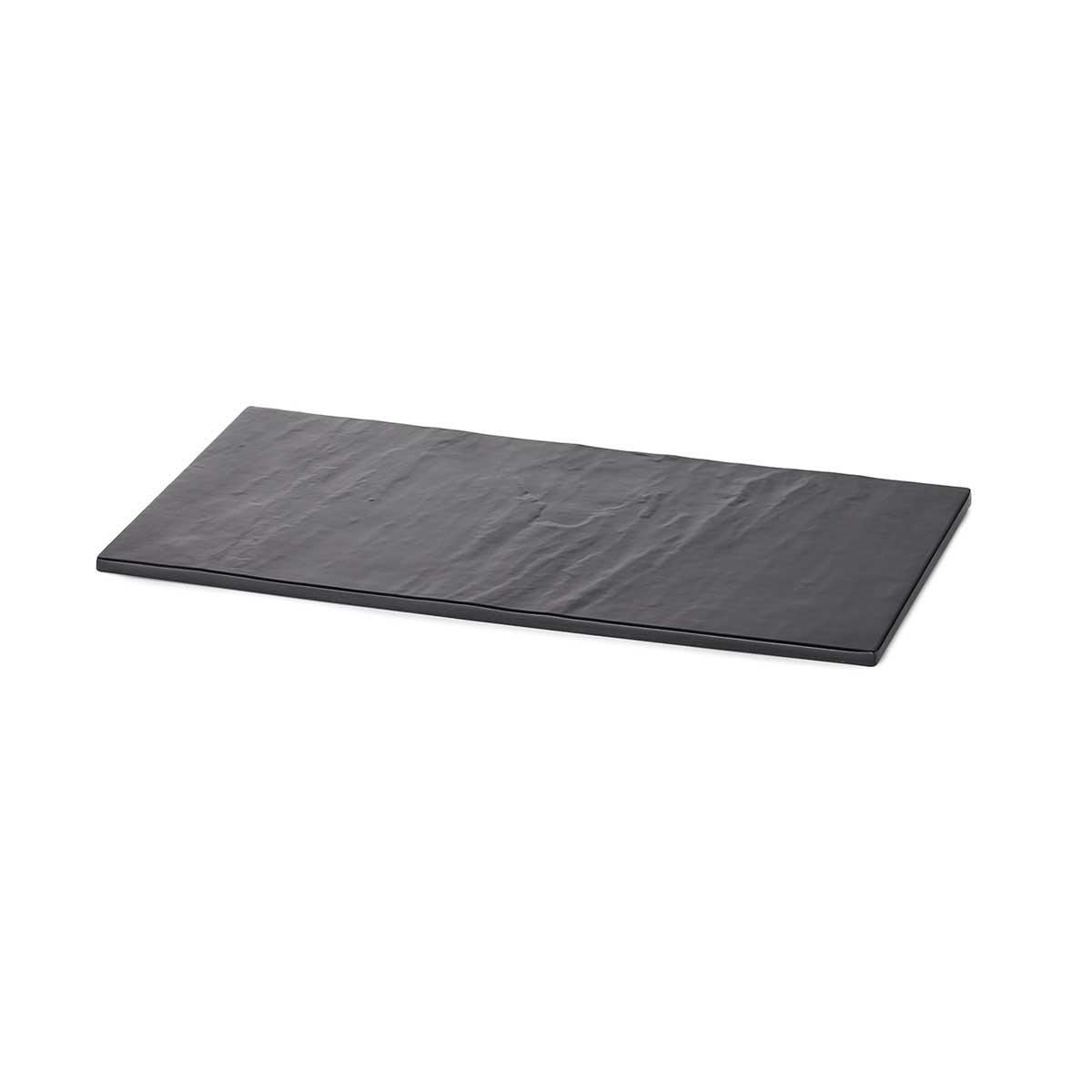 Tablecraft Frostone Slate Collection Melamine Black Slate Rectangular ...