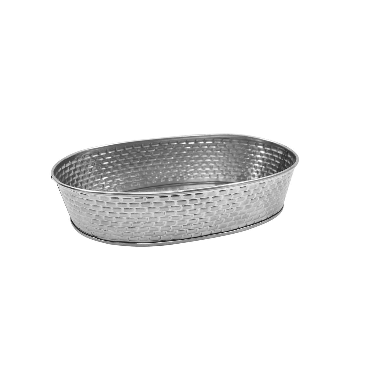 Tablecraft Brickhouse Stainless Steel Brick Pattern Oval Diner Platter ...