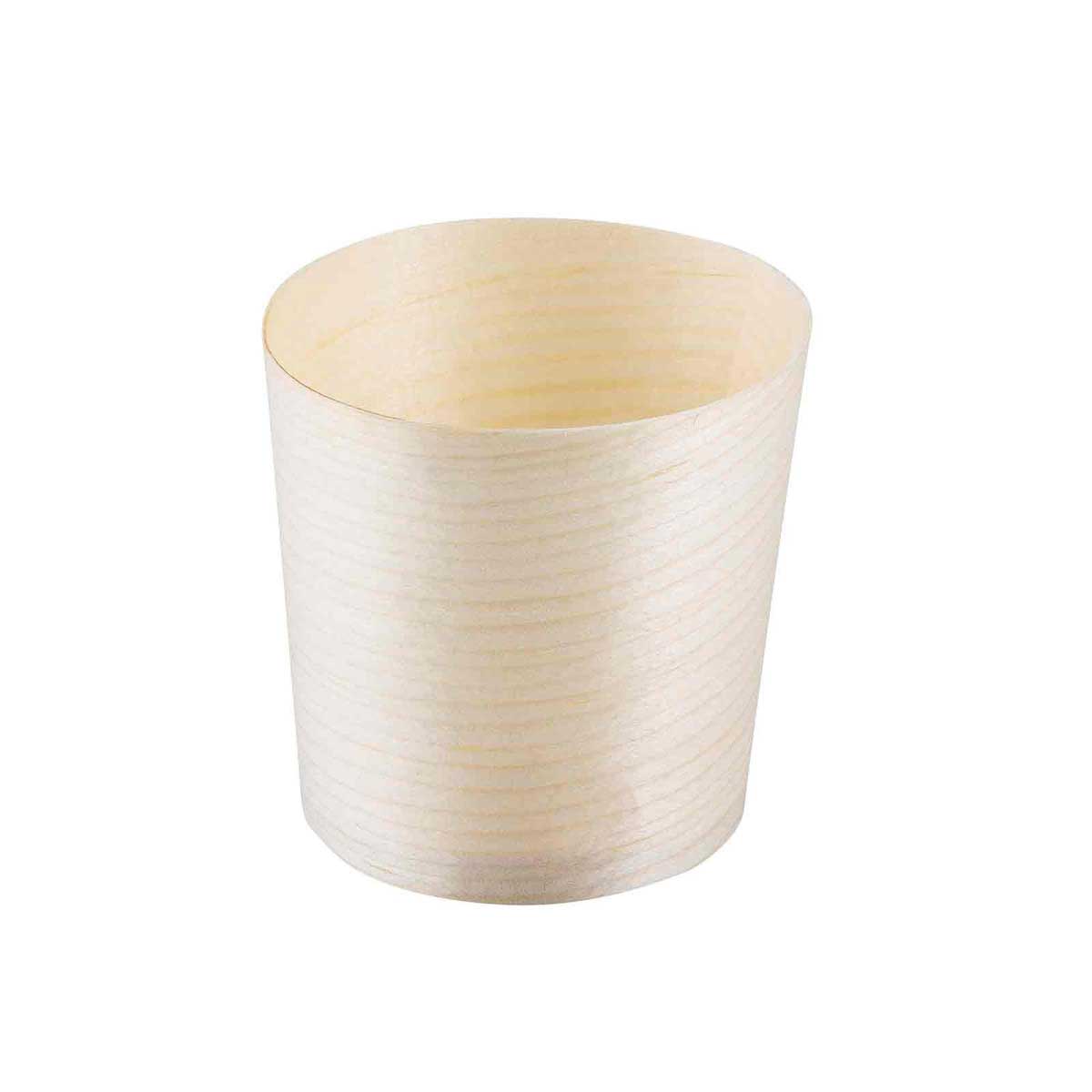 Tablecraft Pinewood Small Disposable Serving Cup, 2.5 x 2.5 inch - 50 ...