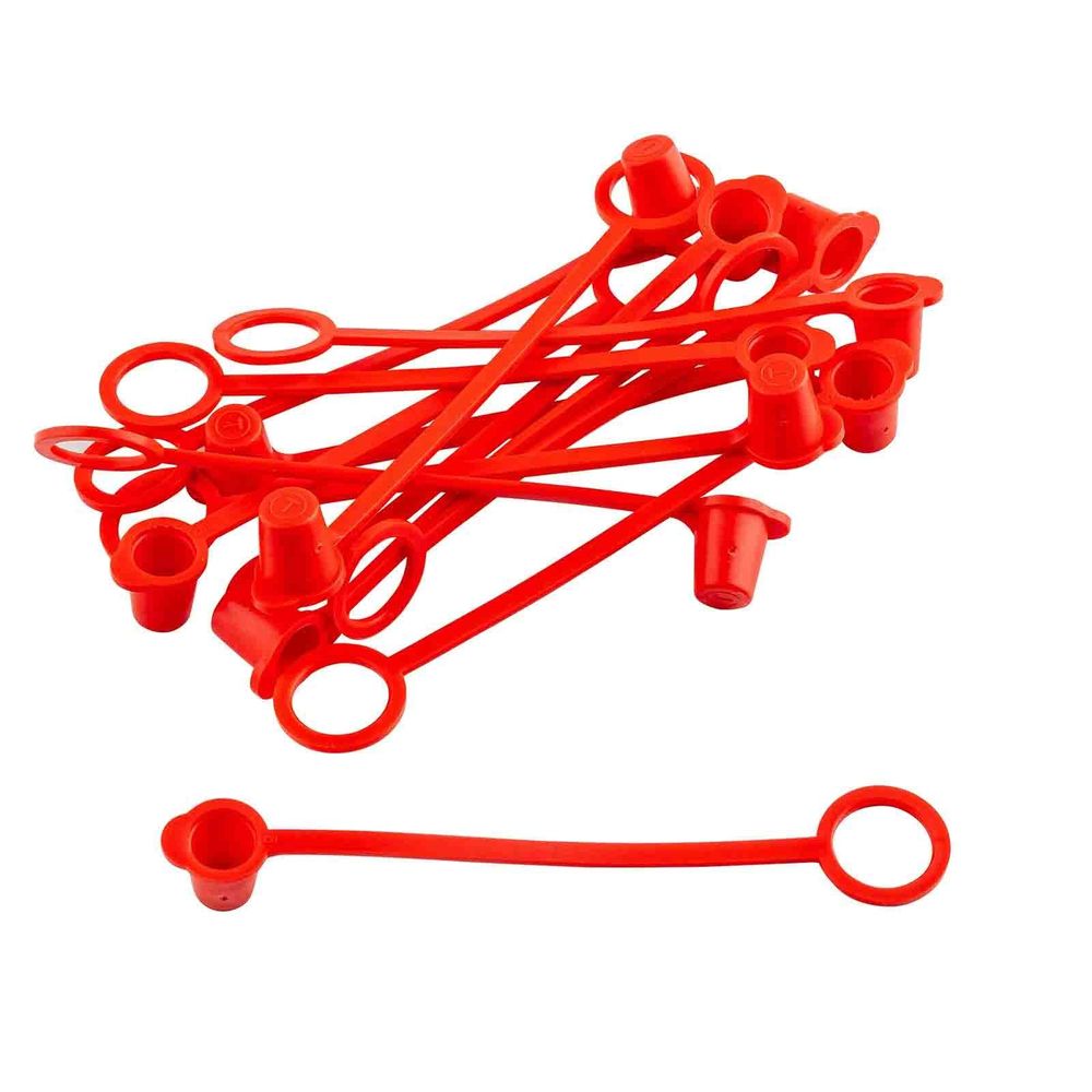 Tablecraft Sani-Cap Red Tethered Cap Fits Standard TipTop Squeeze ...