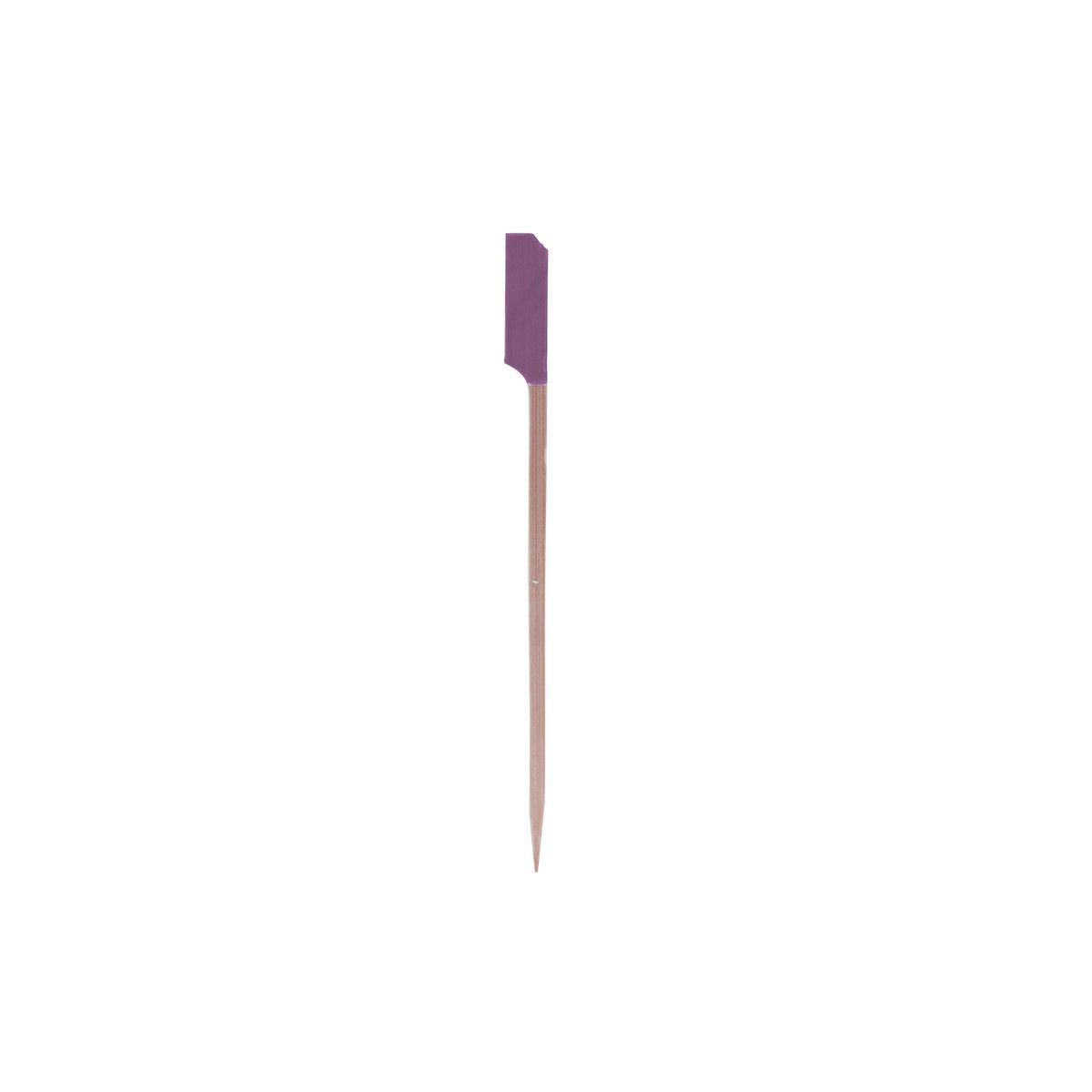 Tablecraft Bamboo Purple Paddle Pick, 4.5 inch - 100 count per pack ...