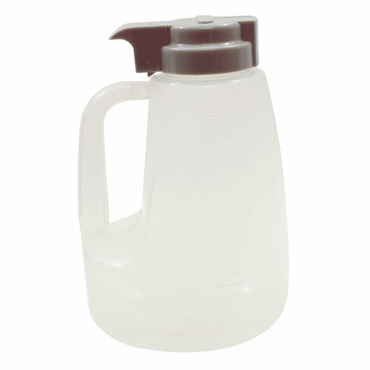 Tablecraft Clarified Polypropylene with Gray ABS Top Option Condiment ...