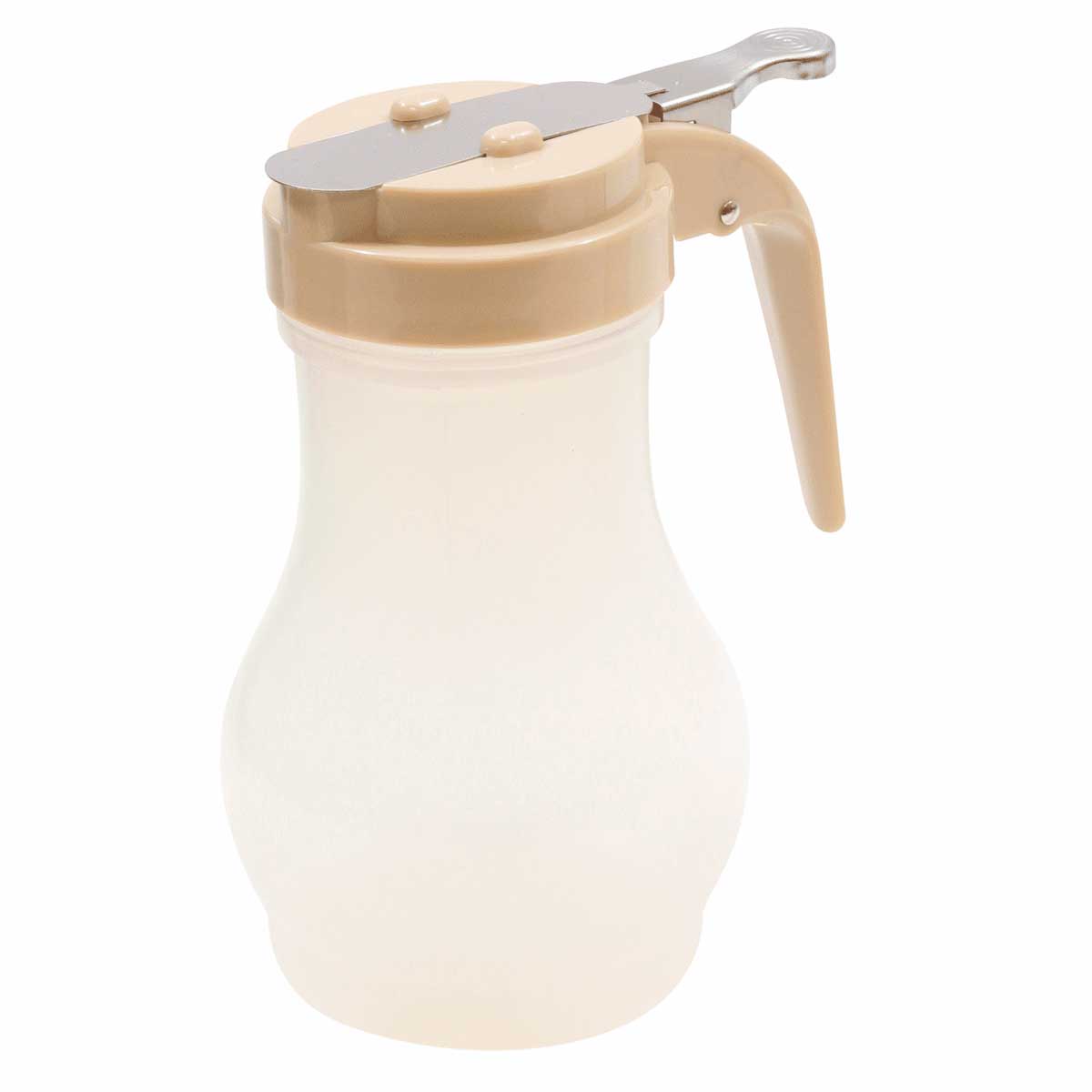Tablecraft Polypropylene Teardrop Syrup Dispenser with Almond ABS Top ...