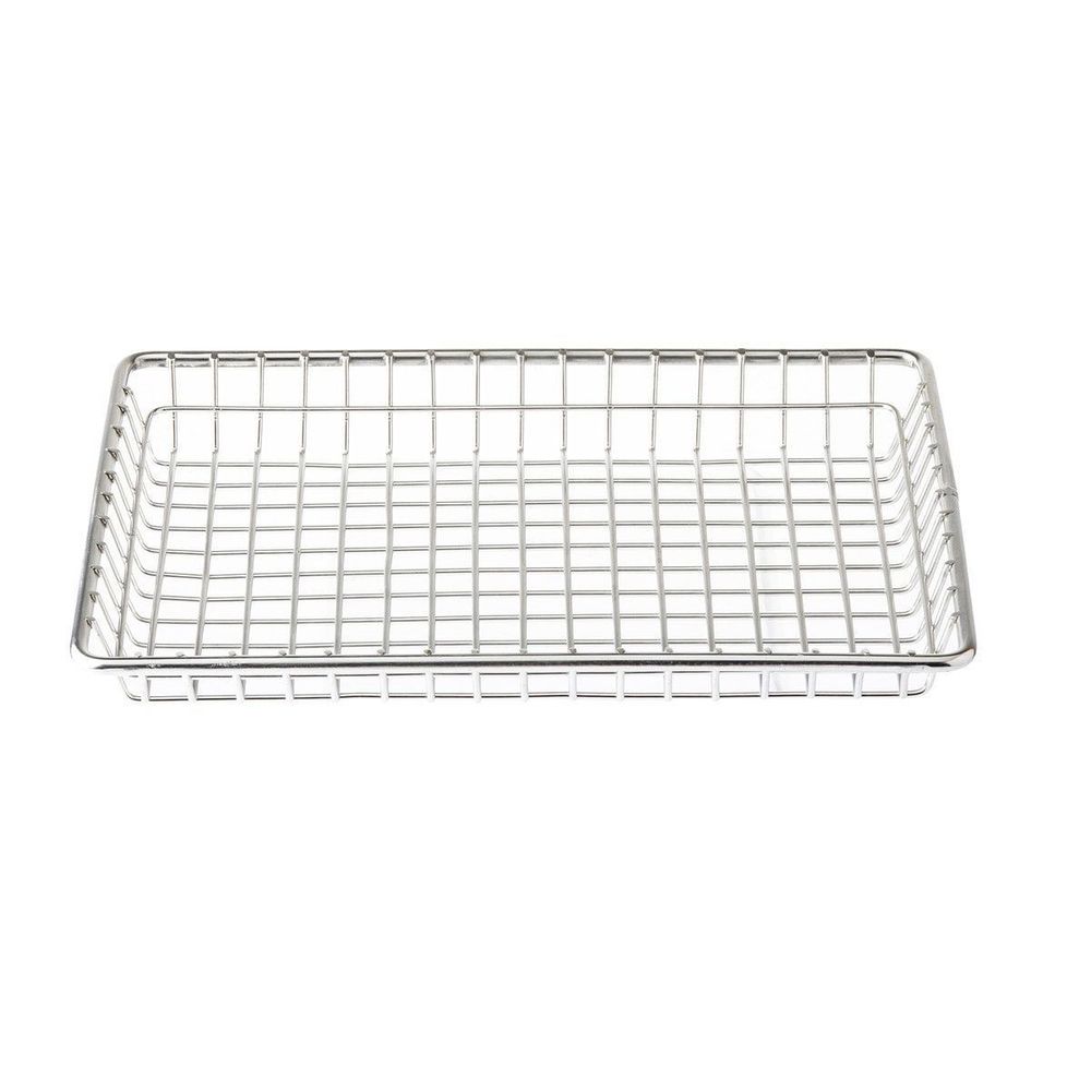 Tablecraft Stainless Steel Wire Rectangular Serving Basket, 9 x 7 x 1. ...