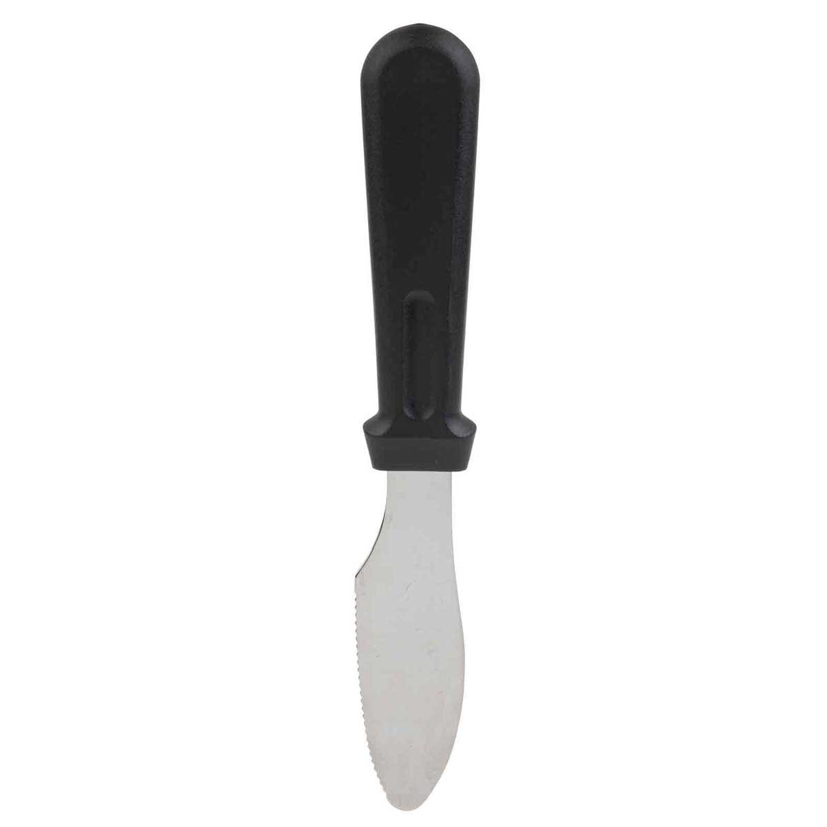 Tablecraft Stainless Steel Sandwich Spreader with Black Polypropylene ...