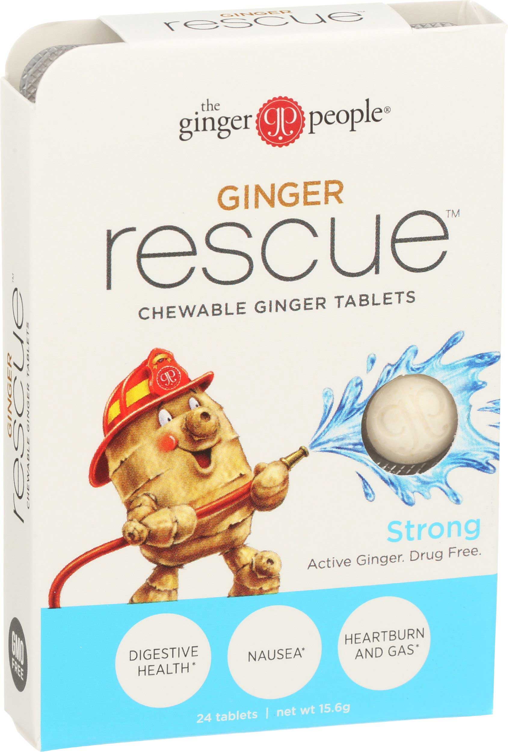 The Ginger People Ginger Rescue Strong Chewable Ginger Tablets ...