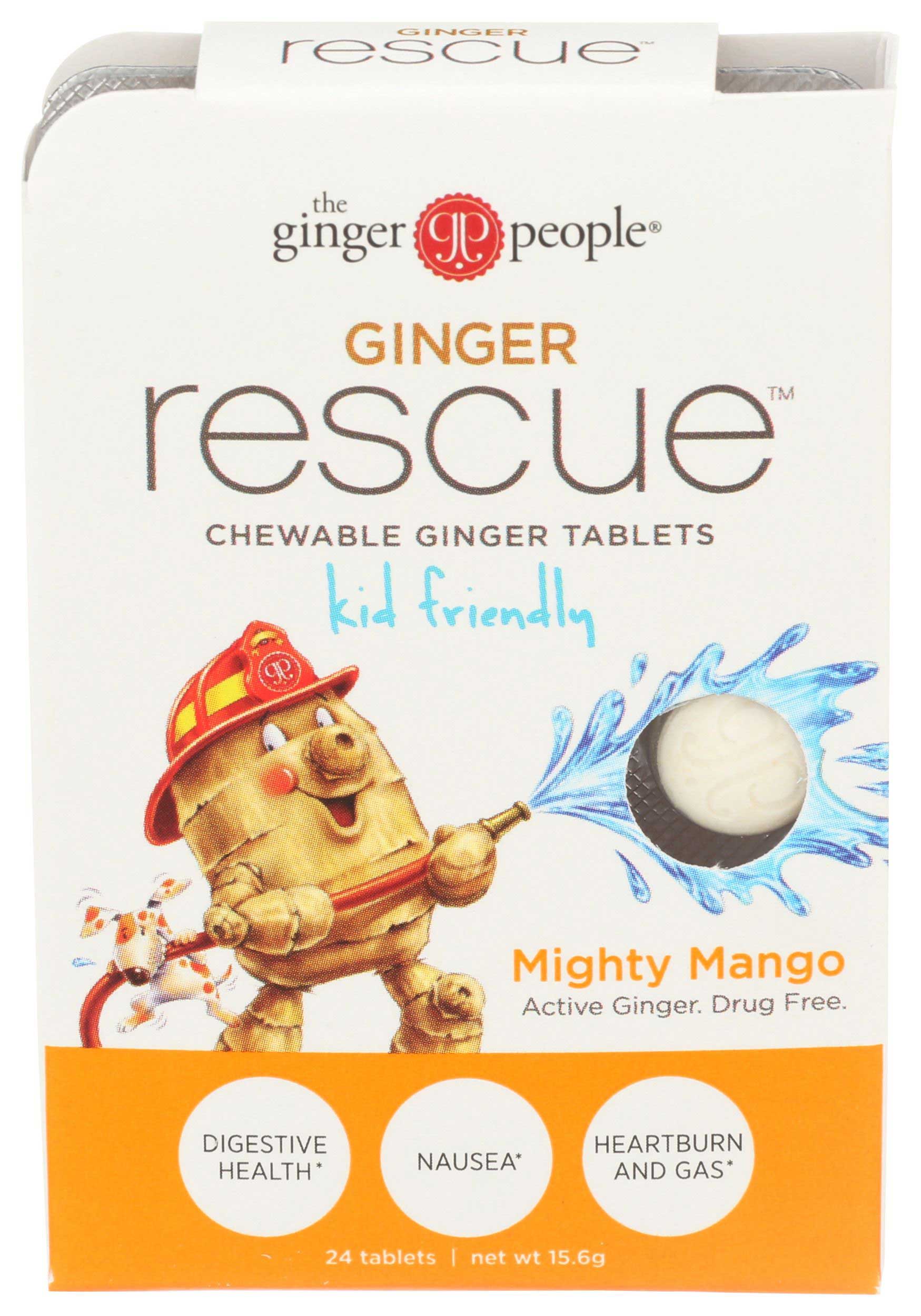 The Ginger People Ginger Rescue Mighty Mango Chewable Ginger Tablets ...
