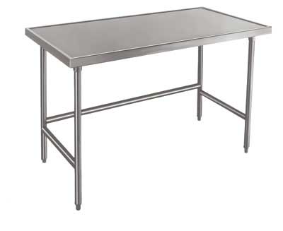 Spec-Line Stainless Steel, Flat Top Work Table With Stainless Steel ...