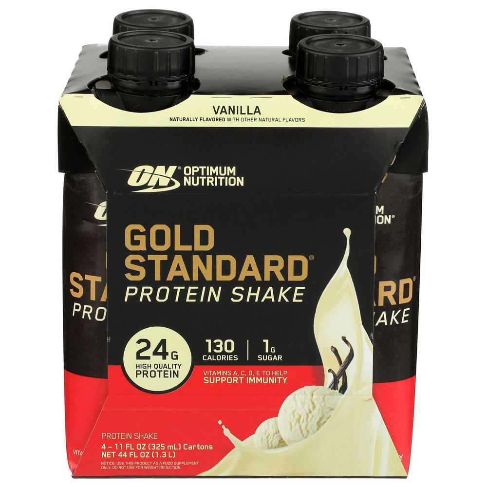 Optimum Nutrition Gold Standard Vanilla Protein Shake, 44 Fluid Ounce ...