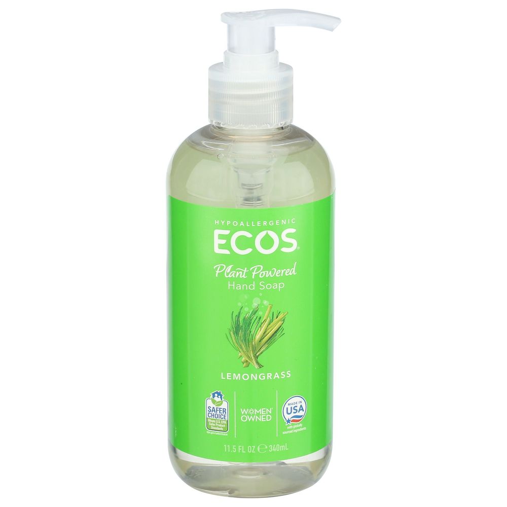 Ecos Lemongrass Hand Soap, 11.5 Fluid Ounce -- 6 per case