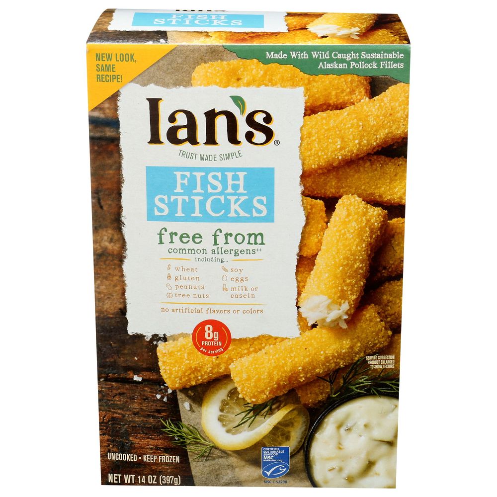 Ians Natural Foods Gluten Free Fish Stick | FoodServiceDirect