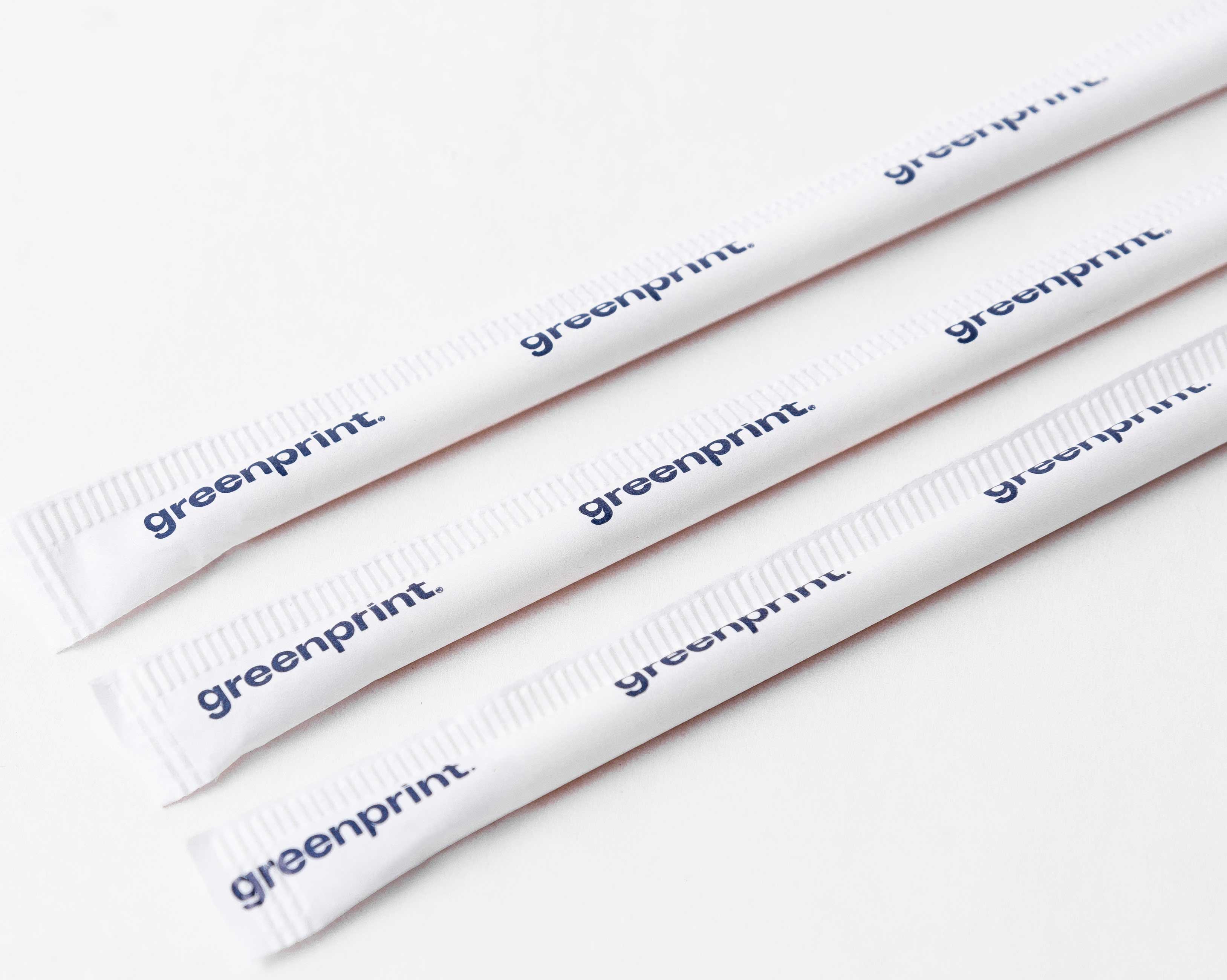 Greenprint Agave Black Wrapped Jumbo Straw Case | FoodServiceDirect