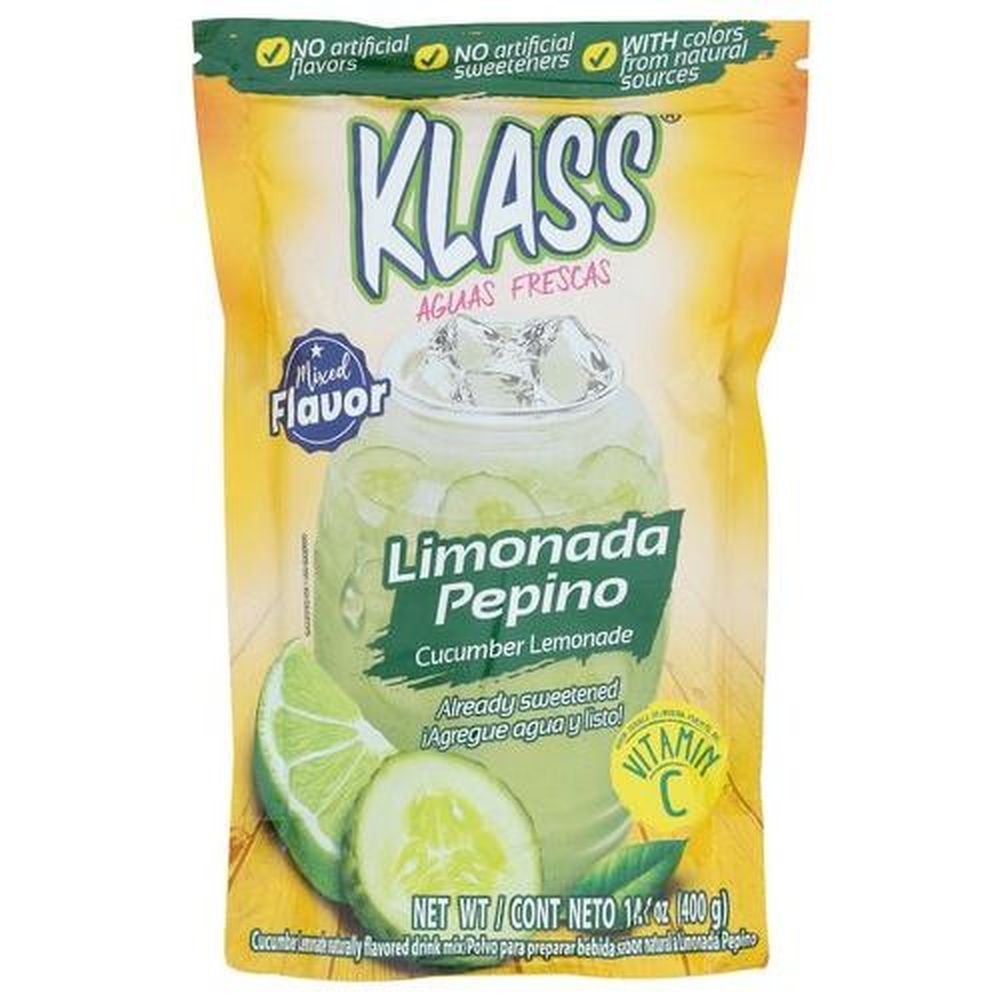 Klass Limonada Pepino Drink Mix, 14.1 Ounce -- 6 per case