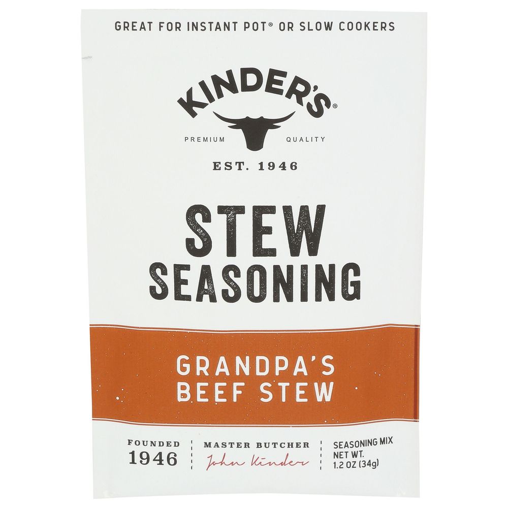 Kinders Grandpas Beef Stew Seasoning, 1.2 Ounce -- 15 per case