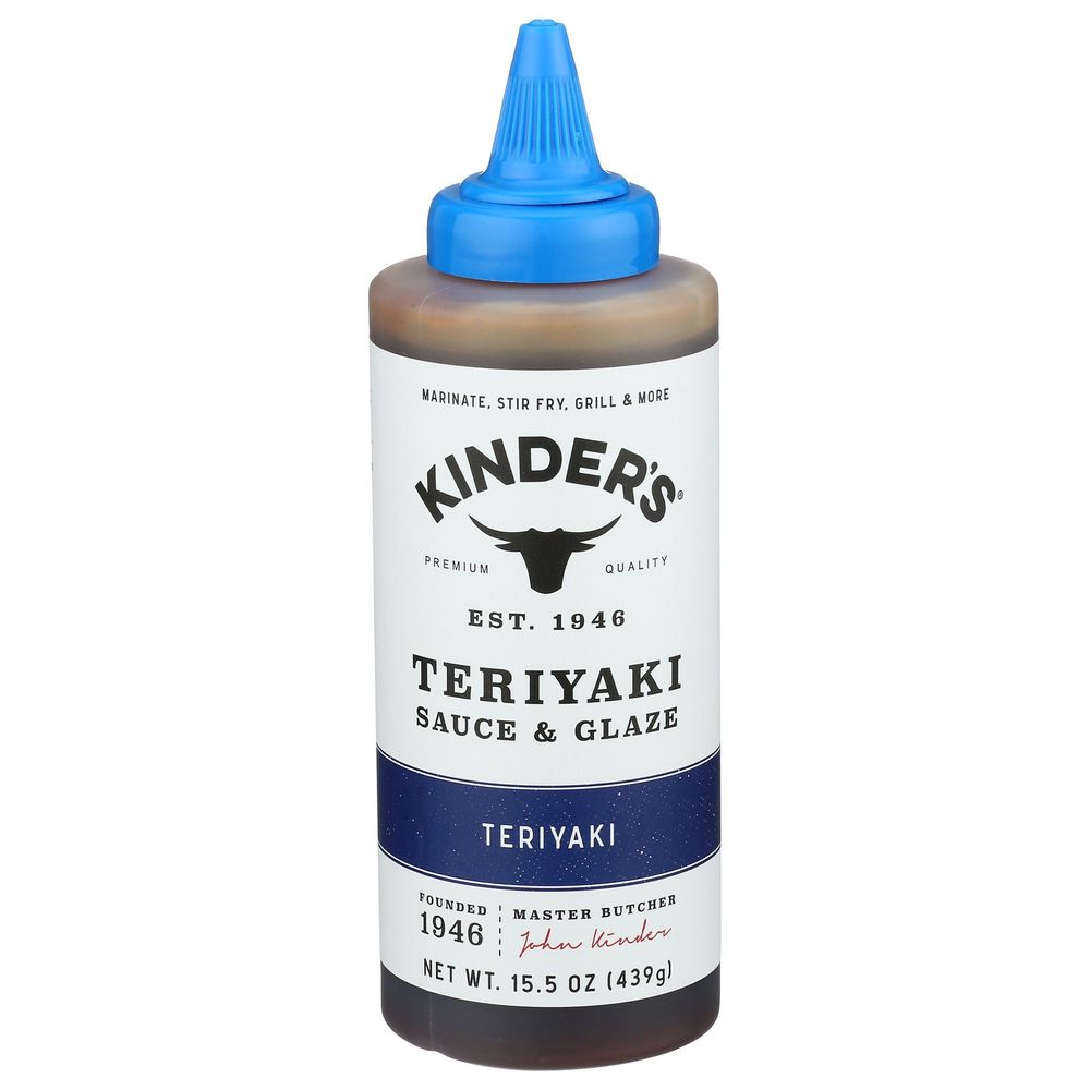 Kinders Teriyaki Sauce and Glaze, 15.5 Fluid Ounce Squeeze Bottle -- 6 ...