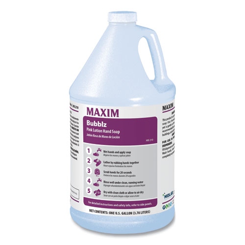 Maxim Bubblz Cherry Pink Lotion Hand Soap, 1 Gallon -- 4 per case