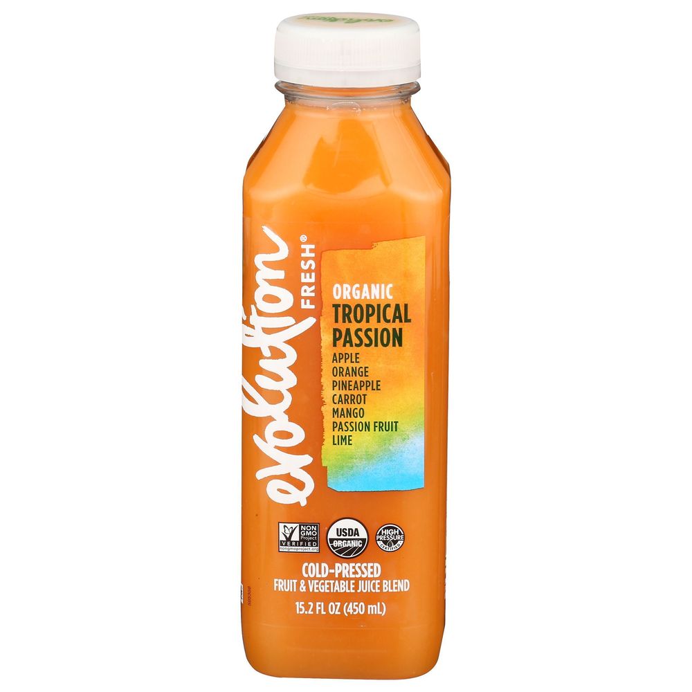 Evolution Fresh Organic Tropical Passion Juice, 15.2 Fluid Ounce -- 6 ...