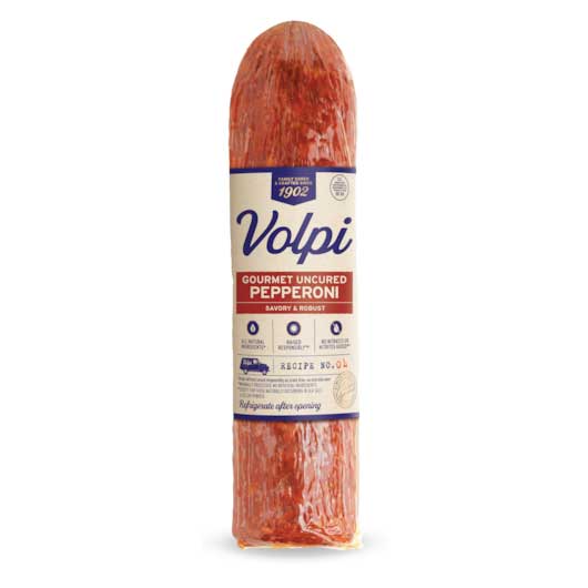 Volpi American Crafted Pepperoni Pork Sausage - Bulk Vacuum Packing, 24 ...