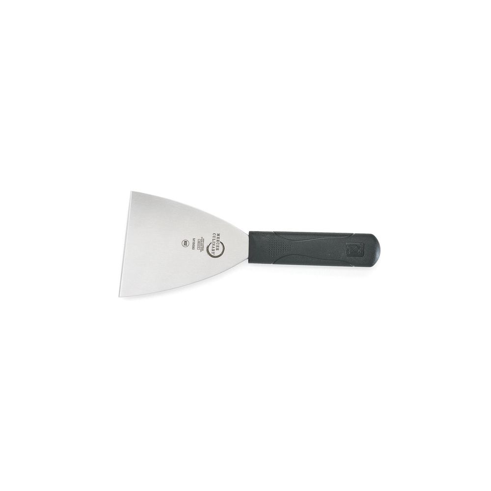 Mercer Culinary Millennia Grill Scraper with Black Handle, 4 x 4 1/2 inch